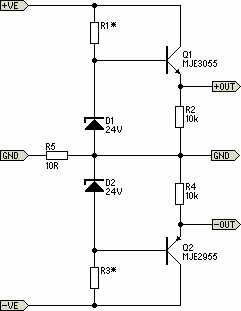 Simple Pre-Regulator Circuit Diagram
